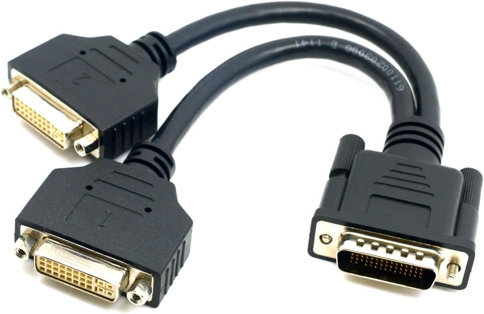 Amazon.com: DMS-59 Pin Male to Dual VGA Female Y Splitter Video Card ...