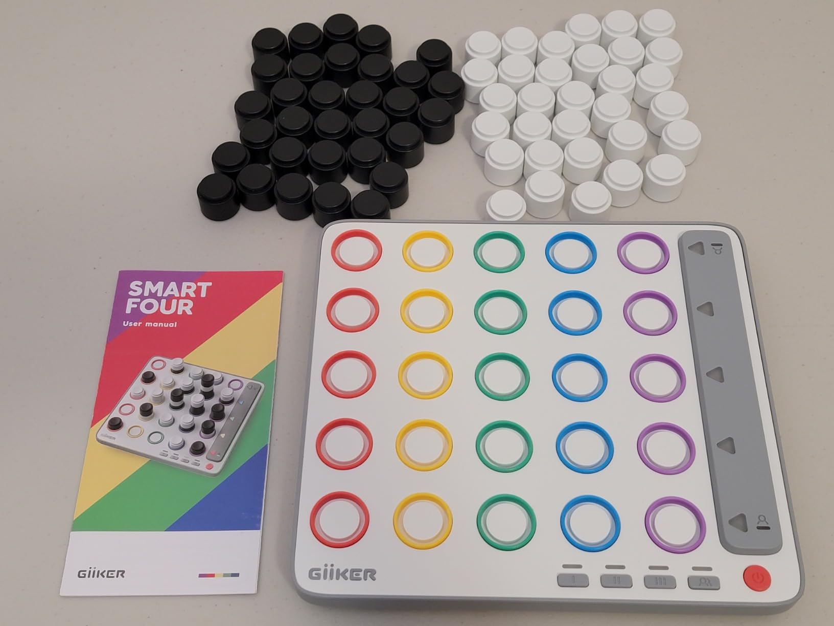 Amazon.com: GiiKER Smart Four, 3D AI-Powered 4 in a Row Game, Strategy ...