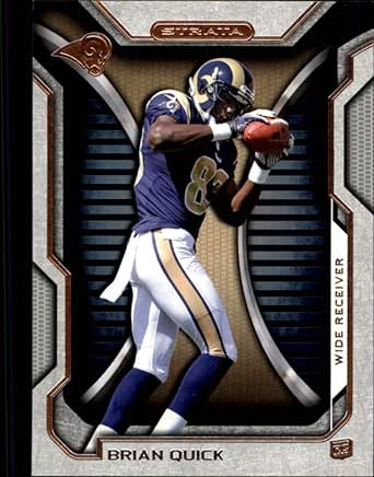 Amazon.com: 2012 Topps Strata Football #21 Brian Quick RC Rookie St ...