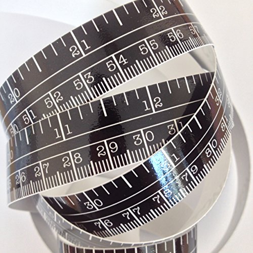 StickyMeasure Vinyl Measuring Tape Sticker (Black) - Amazon.com