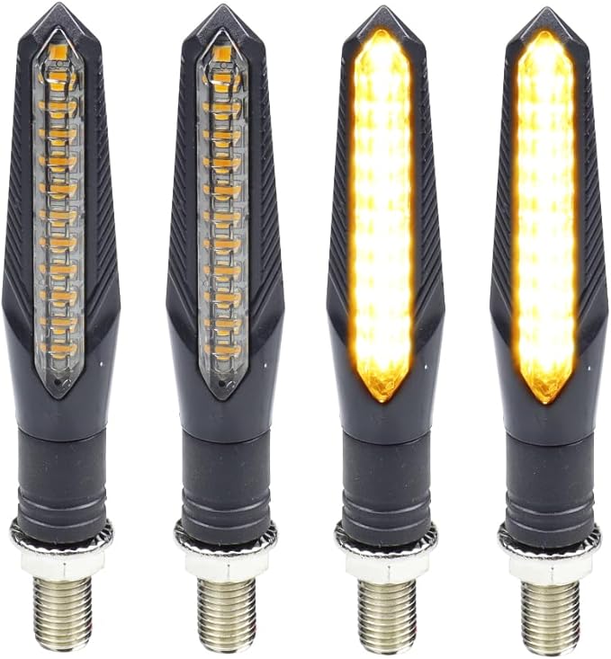 Amazon.com: FACAILAHA 4Pcs Smoked Sequential LED Turn Signal Lights ...