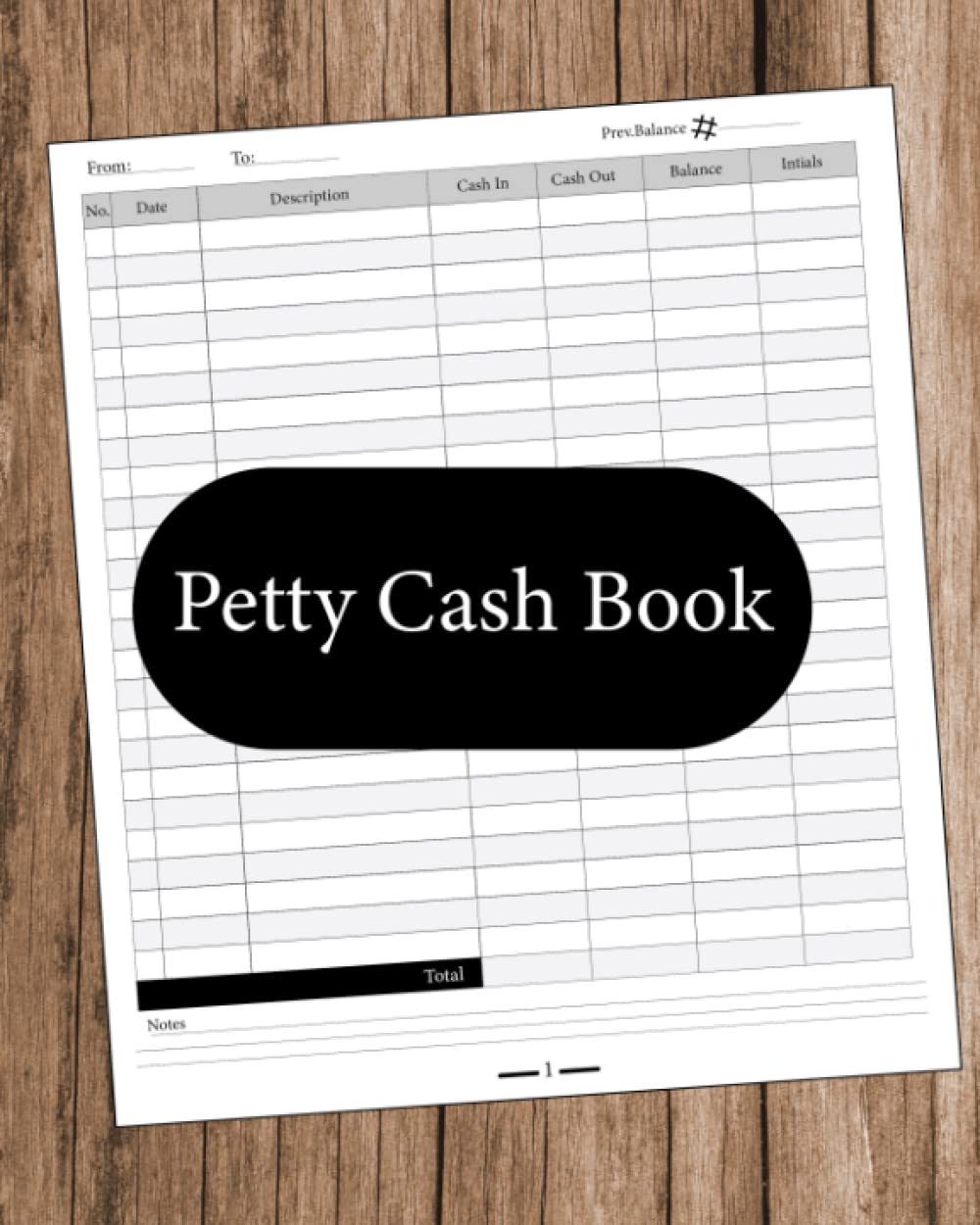 Buy Petty Cash book: Petty Cash Receipt Log Book Ledger With 7 Column ...