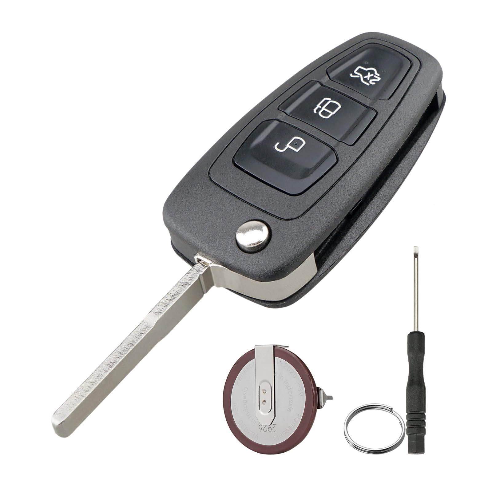 3 Buttons For Ford Transit Custom Key Fob Case VL2020 for Ford Focus ...