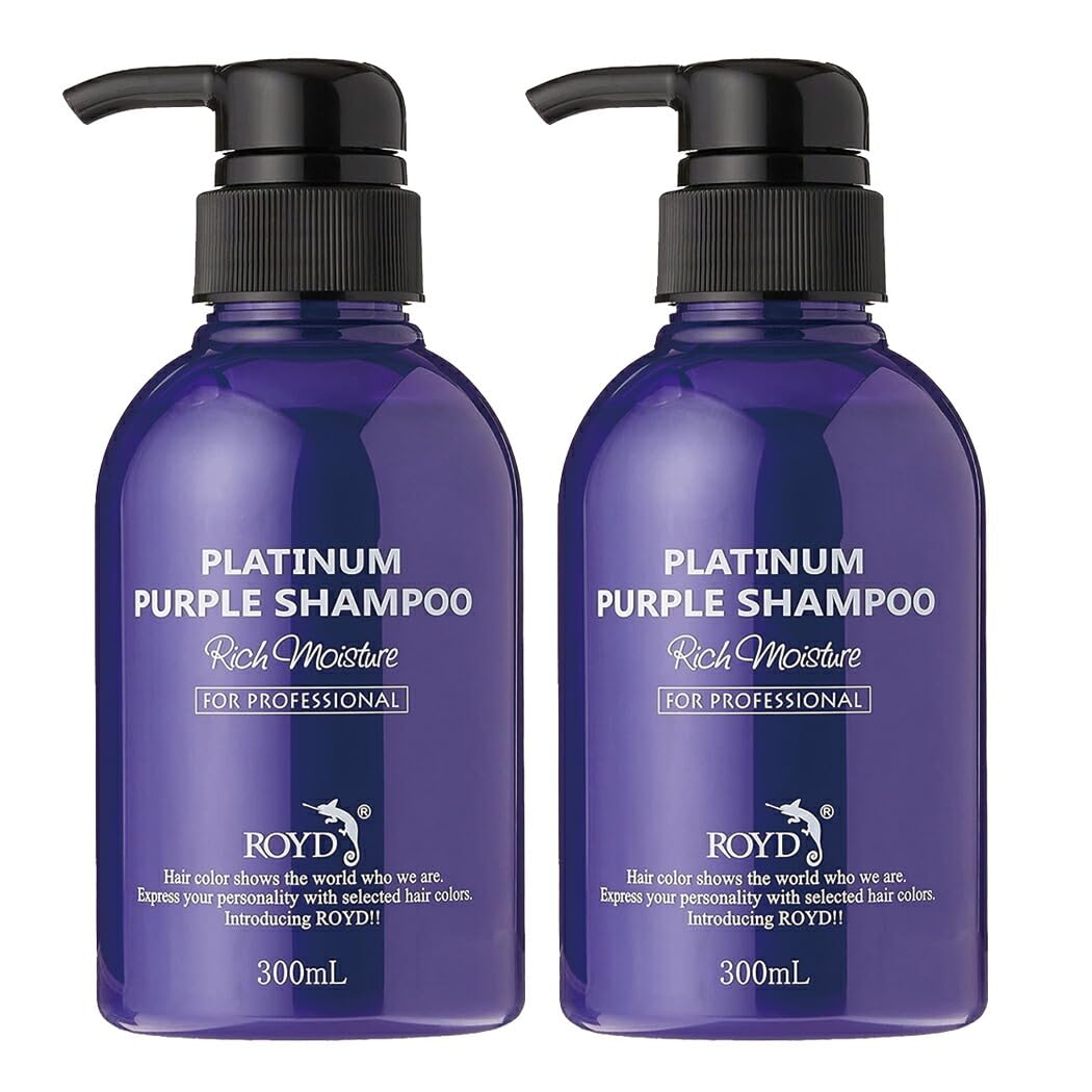 Amazon.co.jp: ROYD(ロイド) カラーシャンプー プラチナパープル 300ml × 2本セット 【メーカー公認正規代理店】 : ビューティー