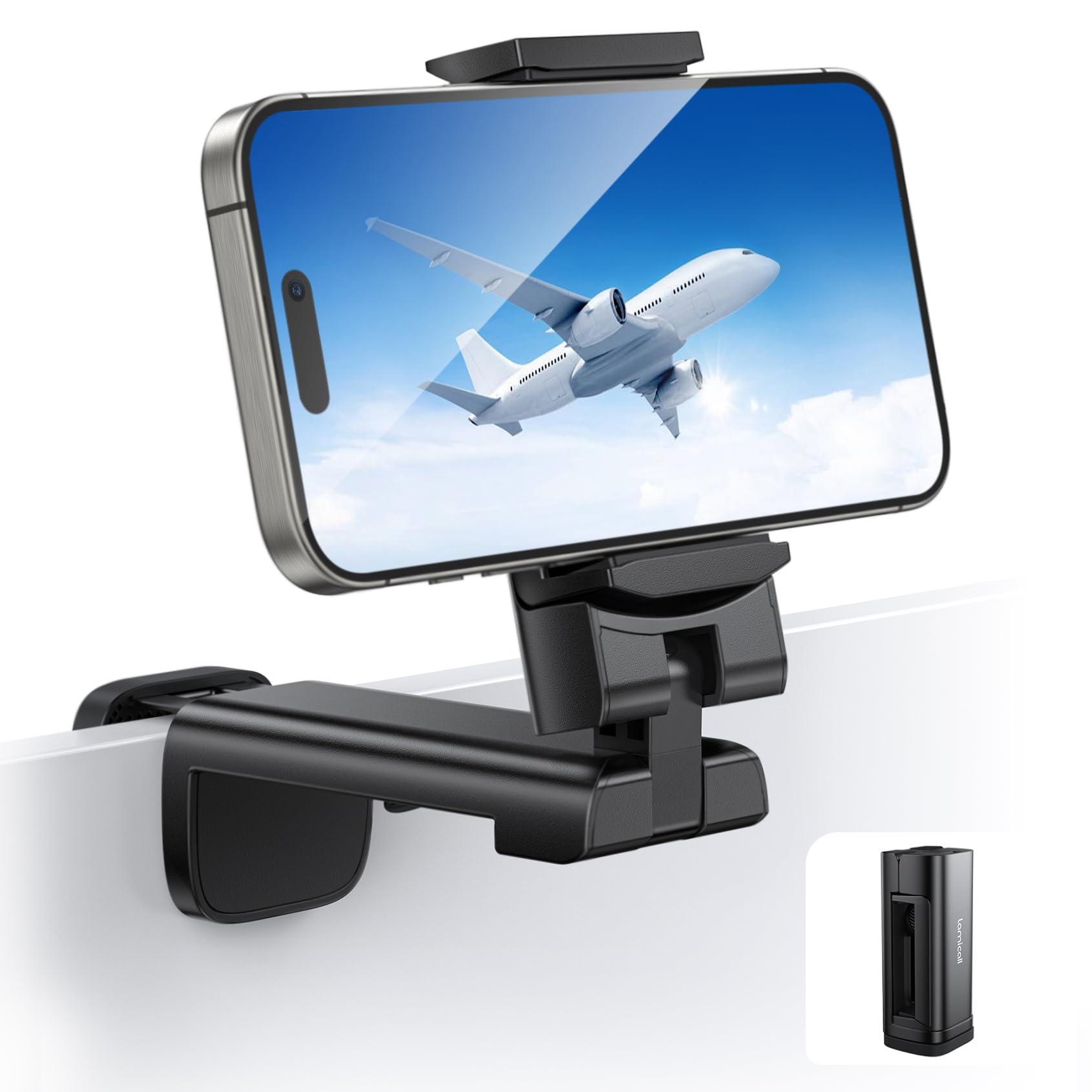 Lamicall Airplane Travel Essentials Phone Mount - Airplane Cell Phone ...