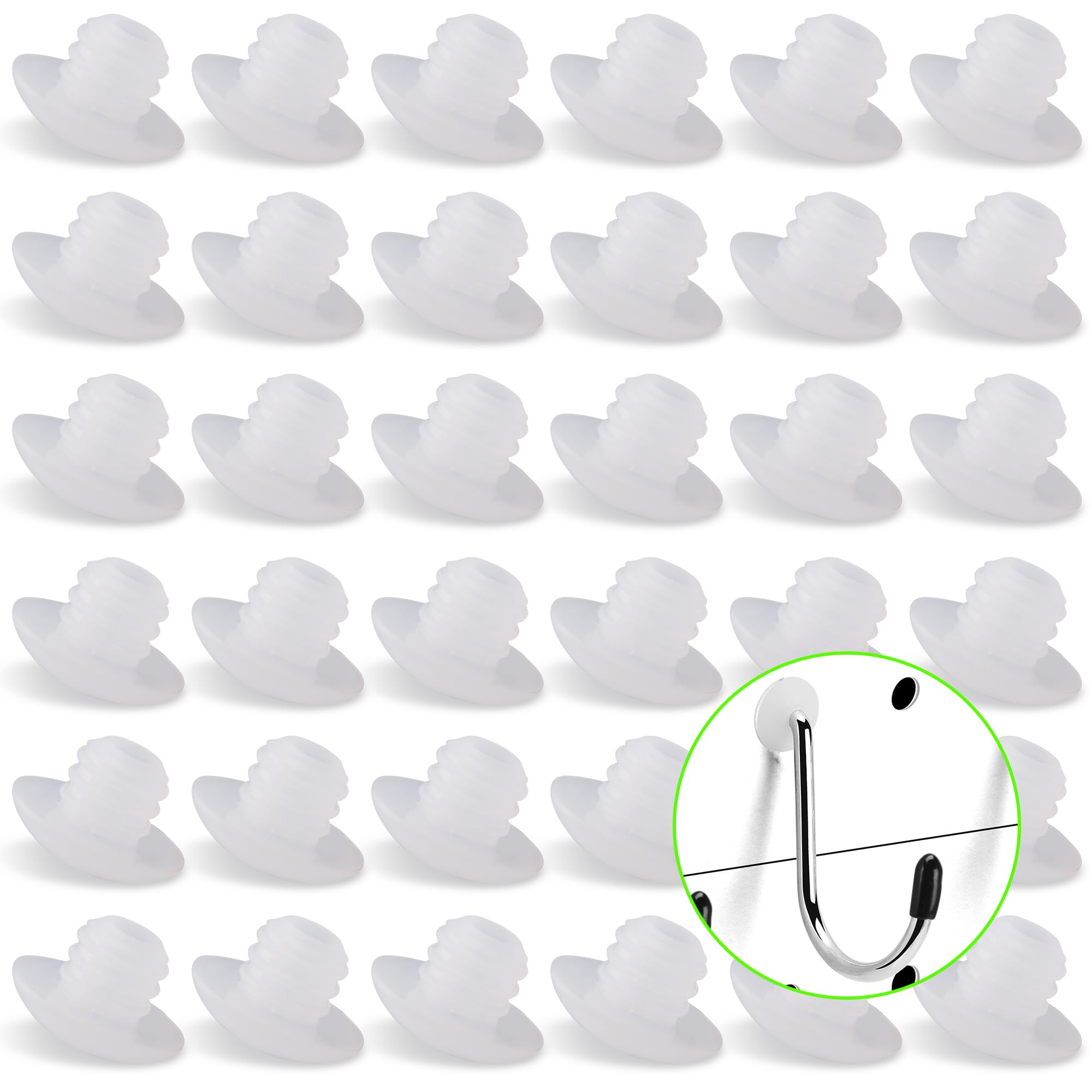 Amazon.com: MENEONE Pegboard Hook Locks, Peg Board Plugs, for Stopping ...