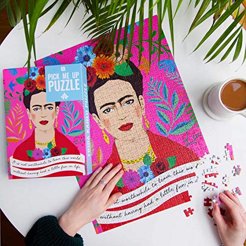 Snapklik.com : Talking Tables 500-piece Frida Kahlo Portrait Quote ...