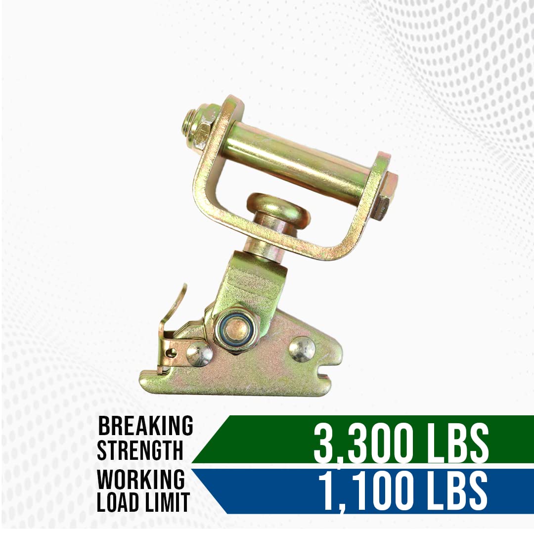 Snapklik.com : Boxer Premium E-Track Idler Swivel Tie-Down 8 Pack