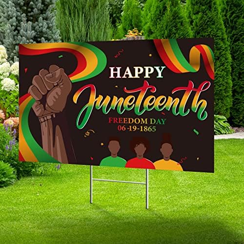 Amazon.com: Huray Rayho Juneteenth Decorations Wooden Door Sign ...