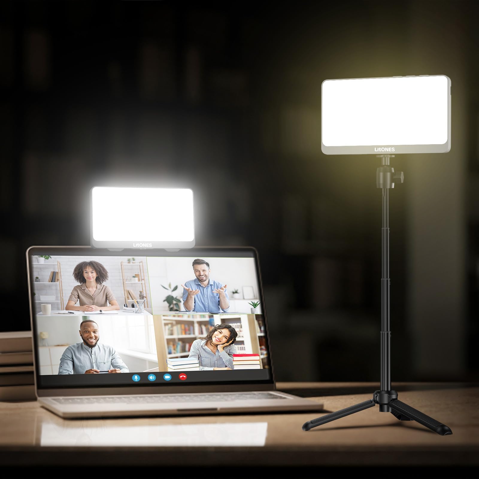 Amazon.com : LitONES Video Conference Light for Computer, Dimmable Zoom ...