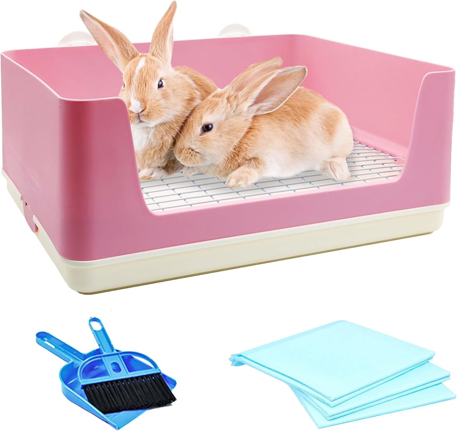 Amazon.com : VCEPJH Extra Large Bunny Litter Box for Cage, Plastic ...