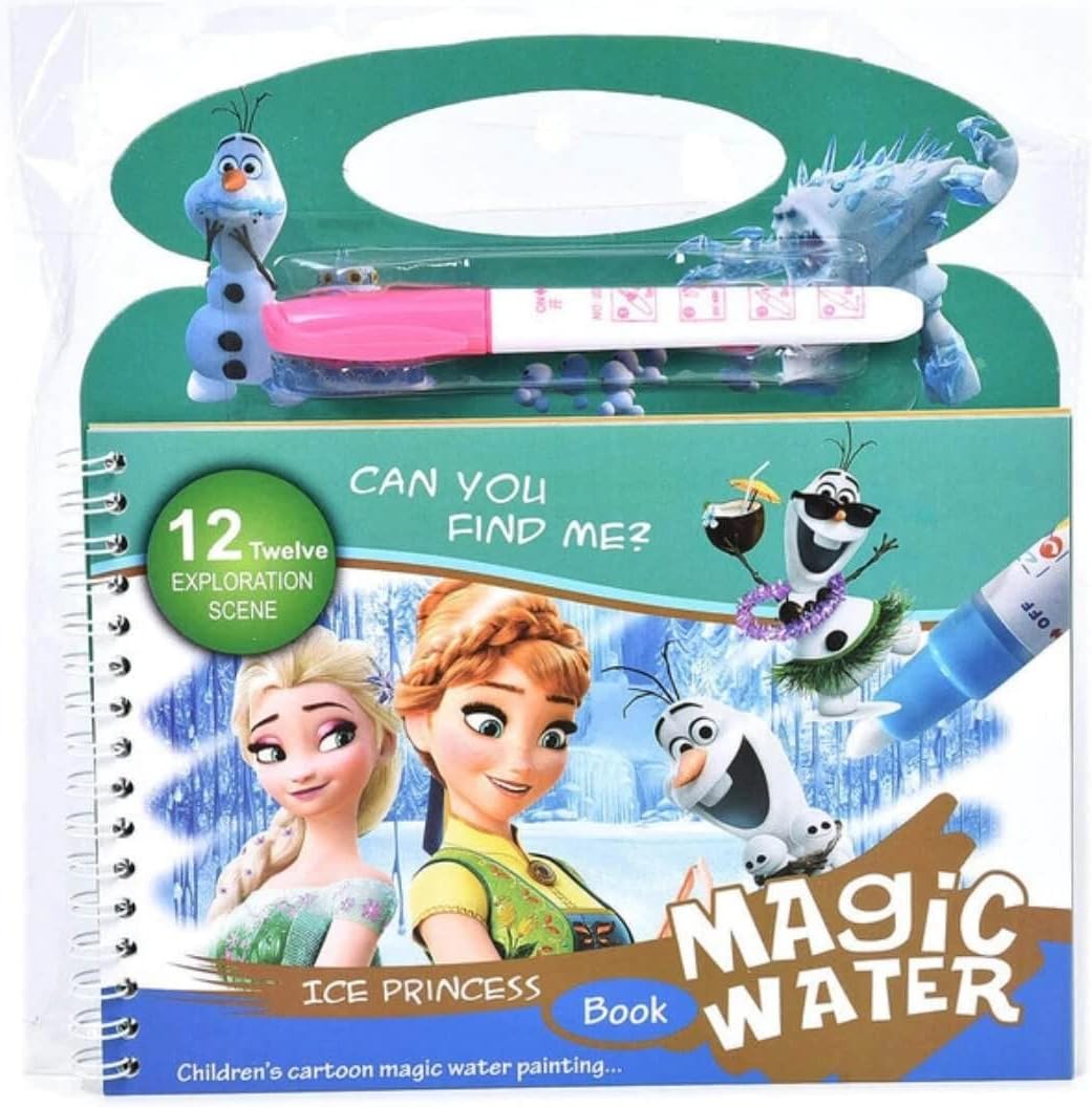 GLUN® Water Magic Book, Magic Doodle Pen, Coloring Doodle Drawing Board ...