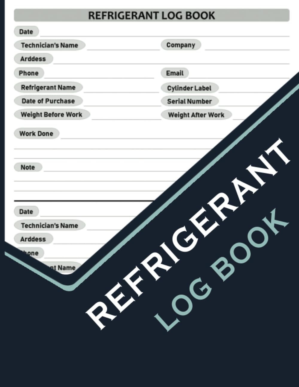 Refrigerant log book: Refrigerant Tracking Log Book | HVAC Technician ...