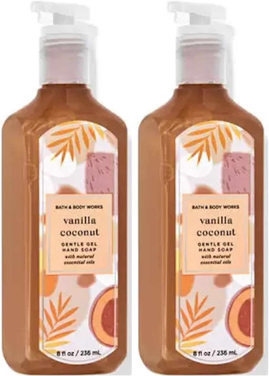 Amazon.com : Bath & Body Works Deep Cleansing Gel Hand Soap 2 Pack 8 oz. (Vanilla Coconut ...