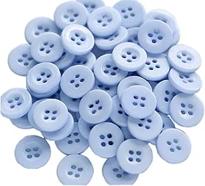 Amazon.com: GANSSIA 300PCS 1/2 Inch (12.5mm) Small Size Round 4 Holes ...
