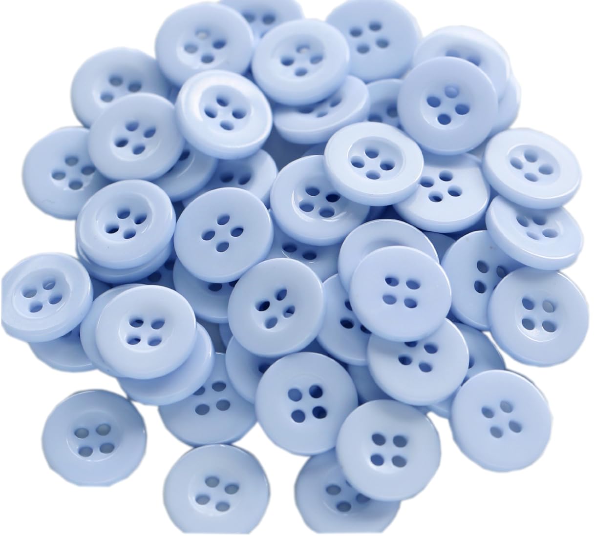Amazon.com: GANSSIA 300PCS 1/2 Inch (12.5mm) Small Size Round 4 Holes ...