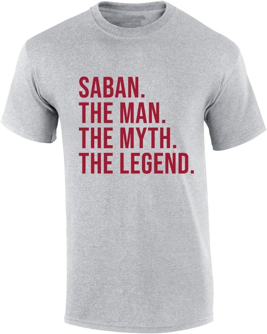Mens Alabama Tshirt Saban Retiring The Man The Myth The Legend Short ...