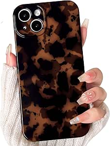 Amazon.com: NITITOP Compatible for iPhone 14 Plus / 15 Plus Case Cute Stylish Leopard Print ...