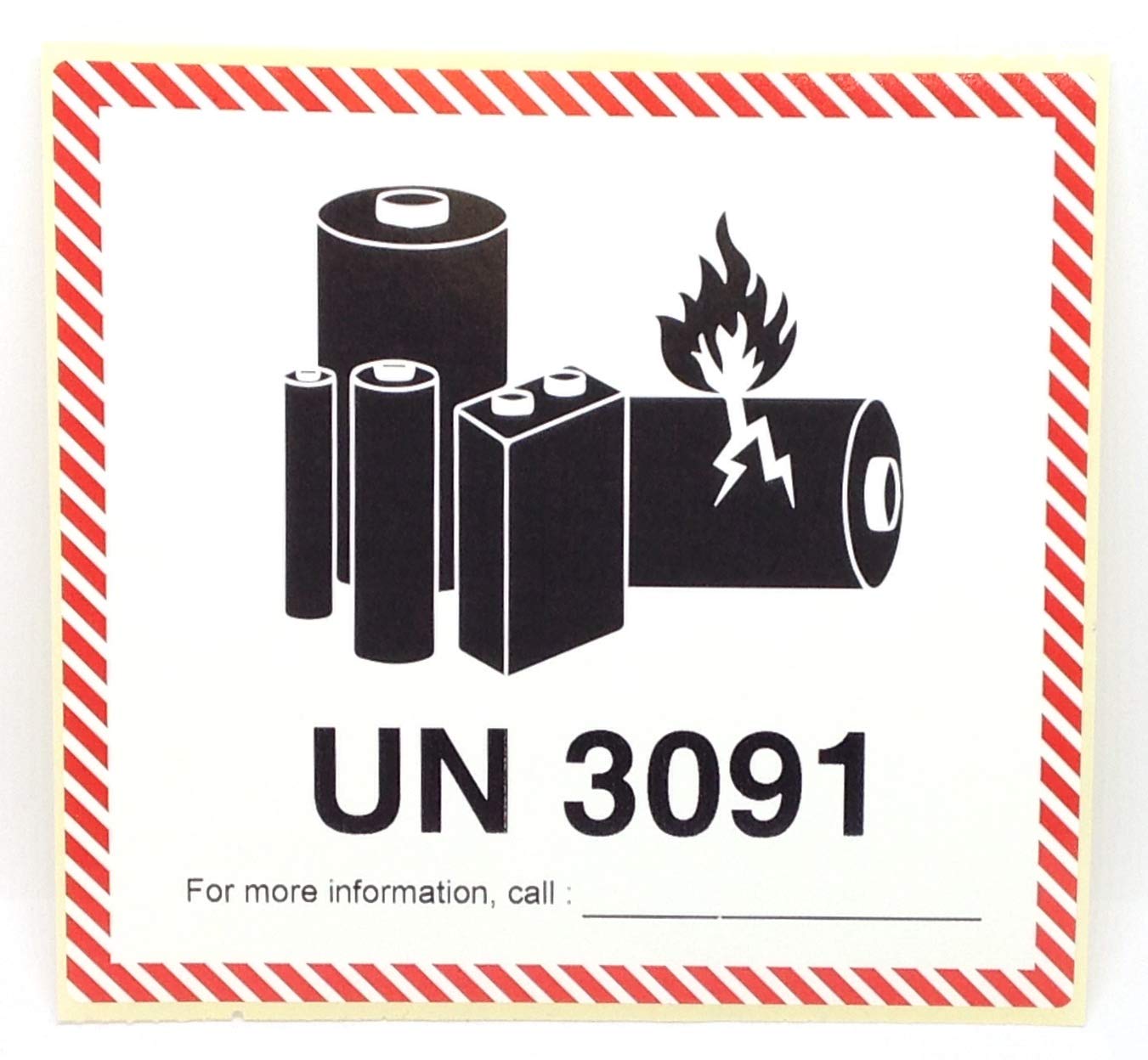 Buy 25 x Extra Large IATA Compliant UN 3091 Lithium Metal Battery ...