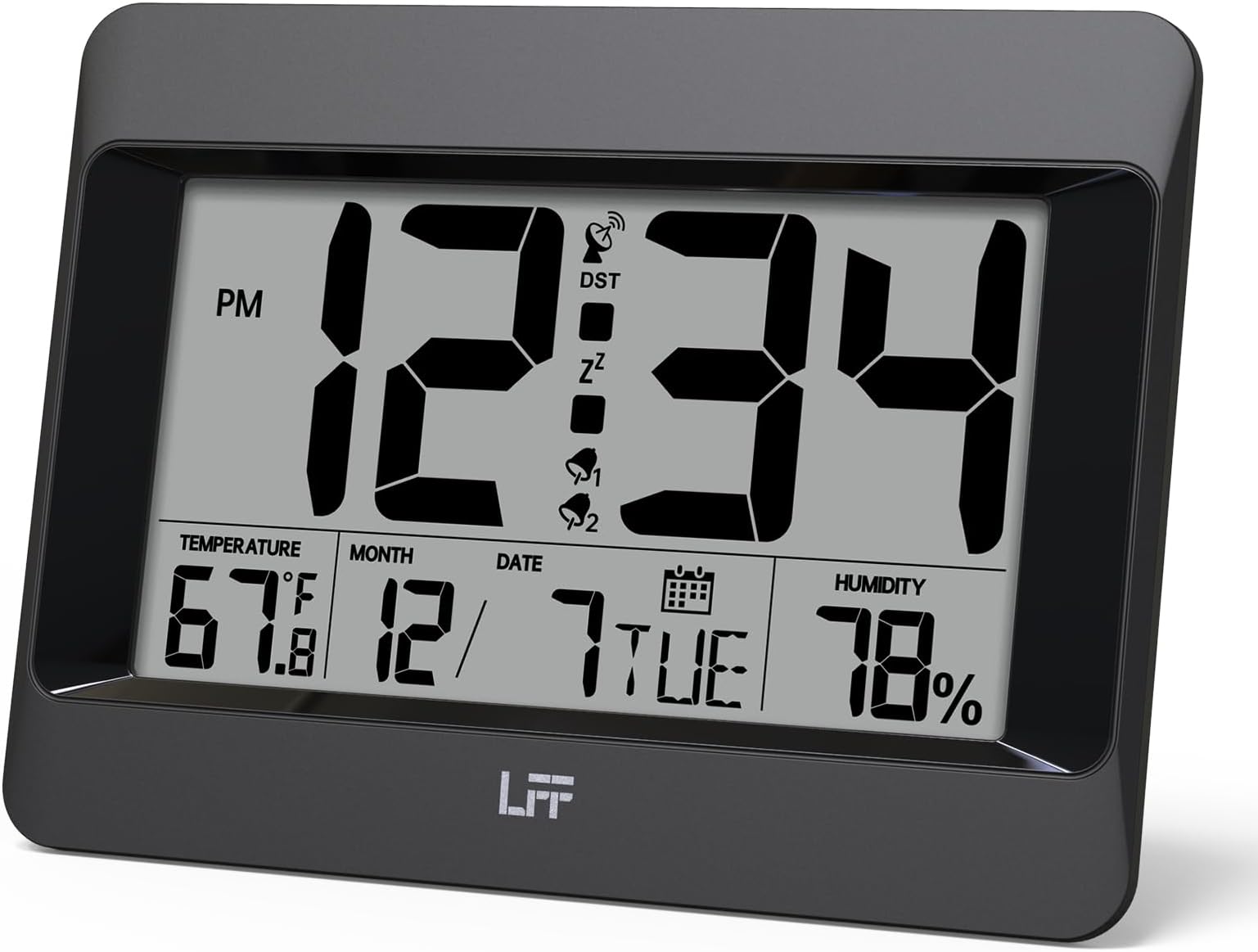 Amazon.com: Ambient Weather RC-9362 Silver Atomic Digital Wall Clock ...