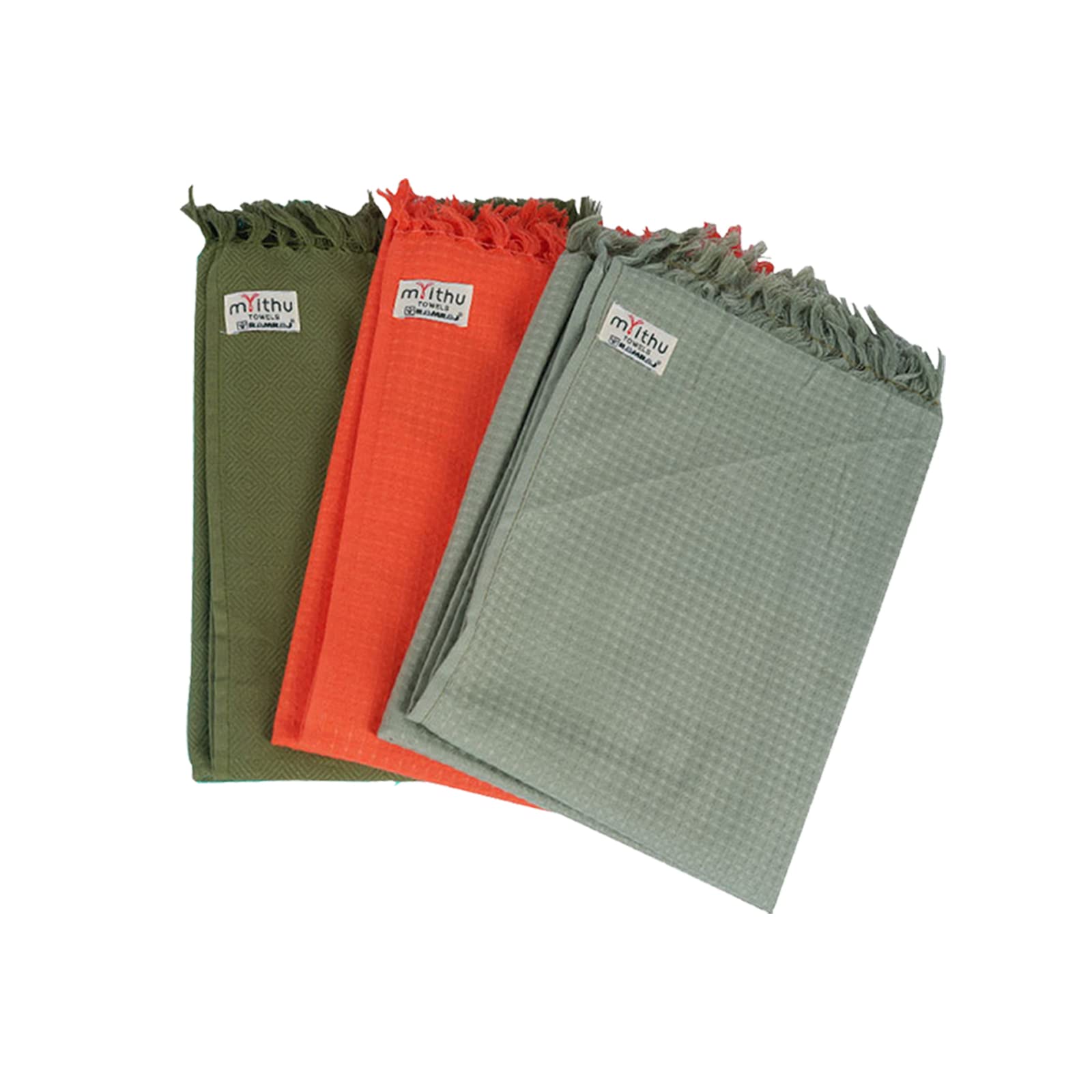 RAMRAJ COTTON Unisex Ritham Colour Bath Towel (Pack of 3) : Amazon.in ...