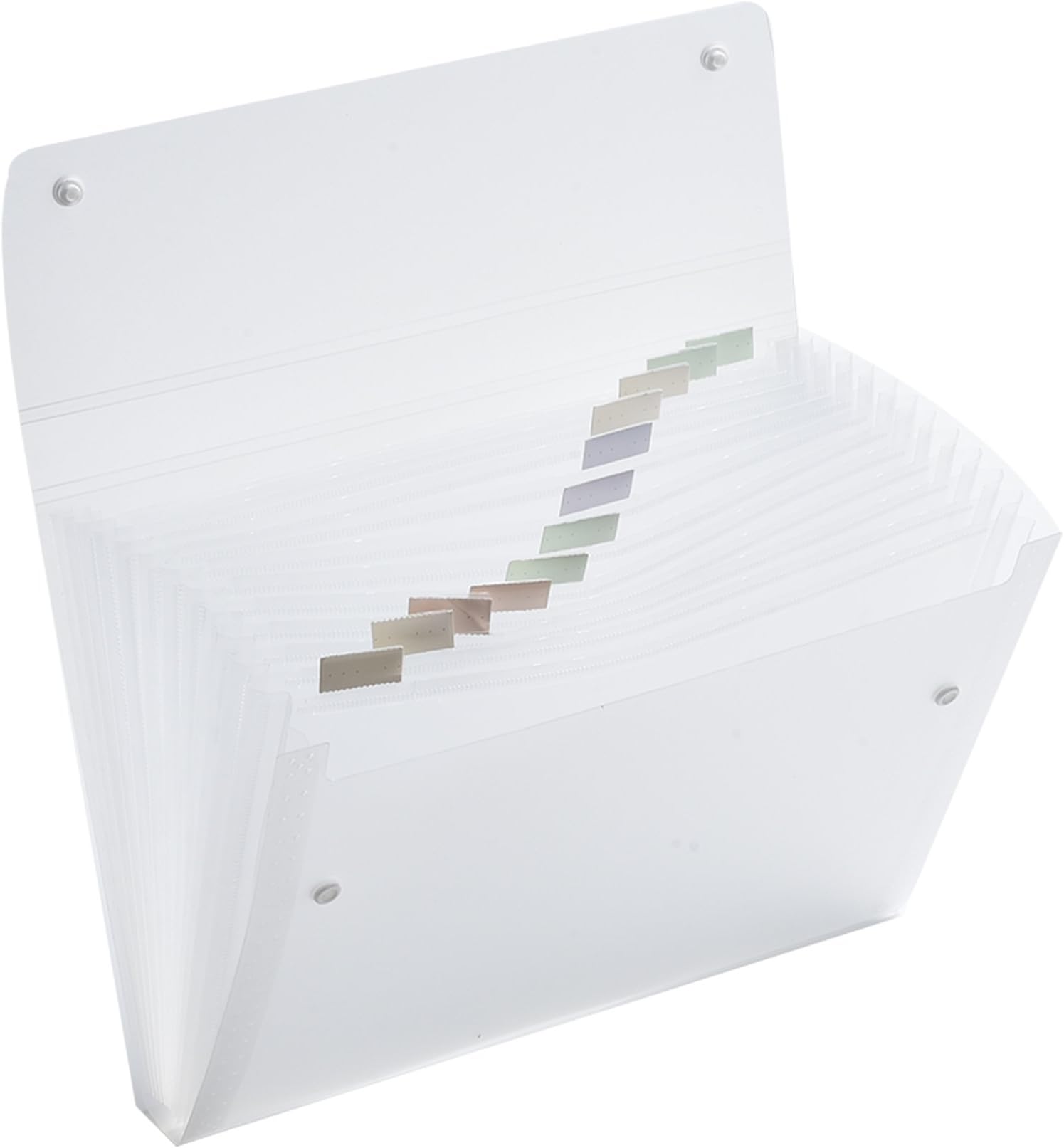 A4 Expanding File Folder – Clear 13 Gusset Pocket Folder – Multi ...