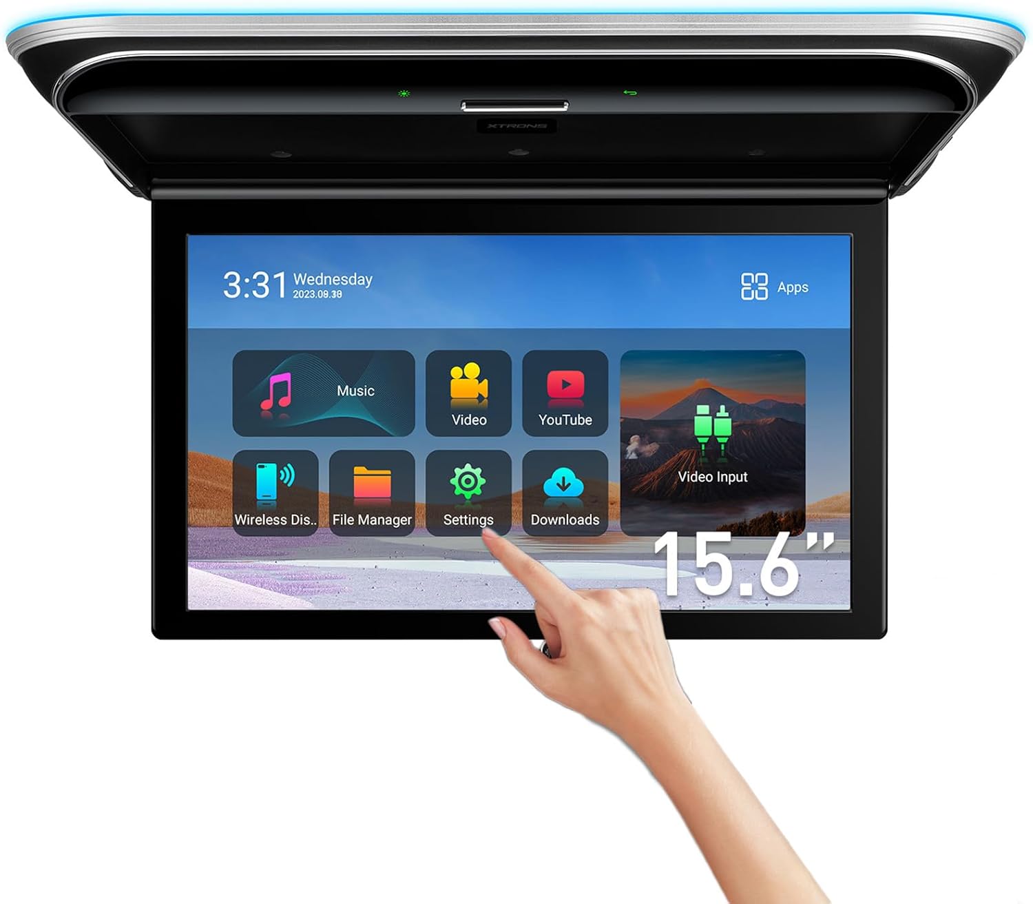 Amazon.com: XTRONS Android Car Overhead Player 15.6” Wide IPS Touch ...