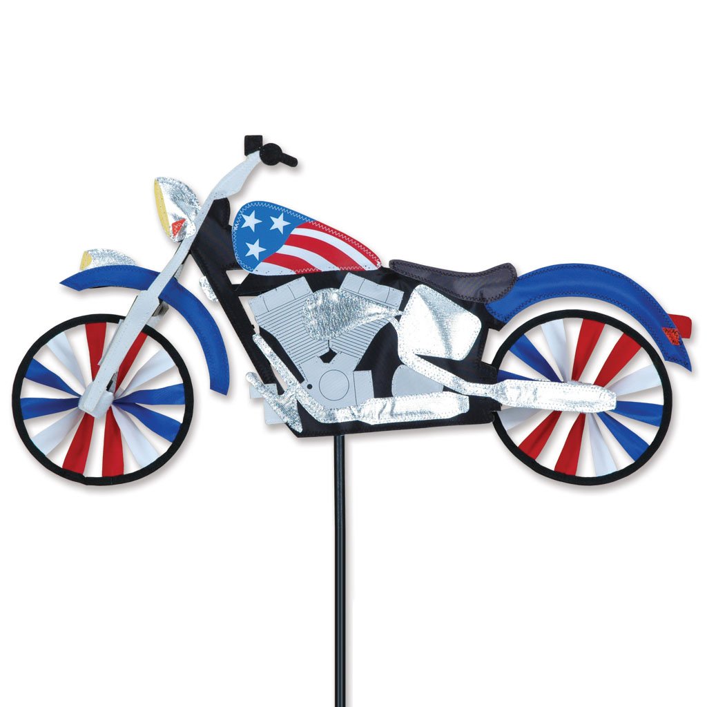 Amazon.com: 22" Patriotic Motorcycle Wind Spinner : Patio, Lawn & Garden