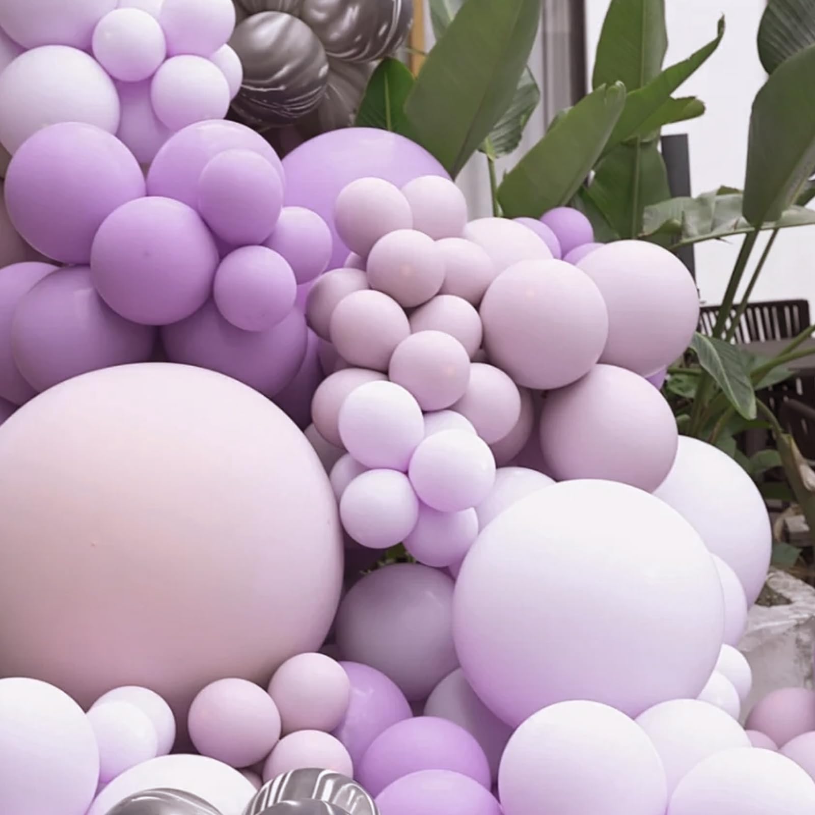 Snapklik.com : 130pcs Lilac Purple Balloons Different Sizes 18" 12" 10 ...