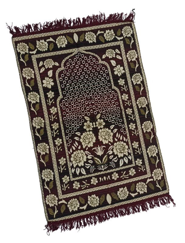 Buy ADIRNY Cotton Prayer Mat Musalla Janamaz for Namaz Muslim 42x28 ...