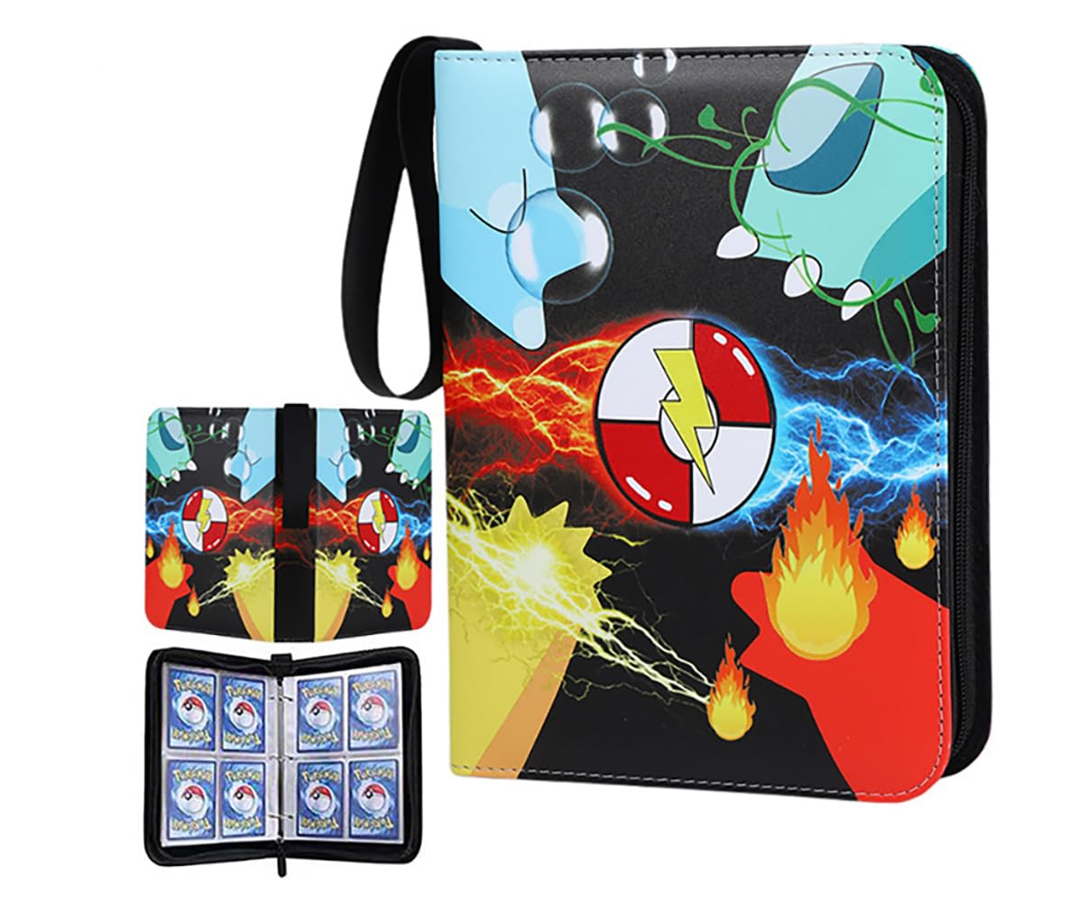 Card Binder, Trading Card Binder With 50 Detachable Sleeves For 400 ...