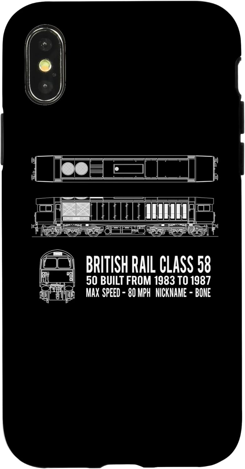 Amazon.com: iPhone X/XS British Rail Class 58 Locomotive Train ...