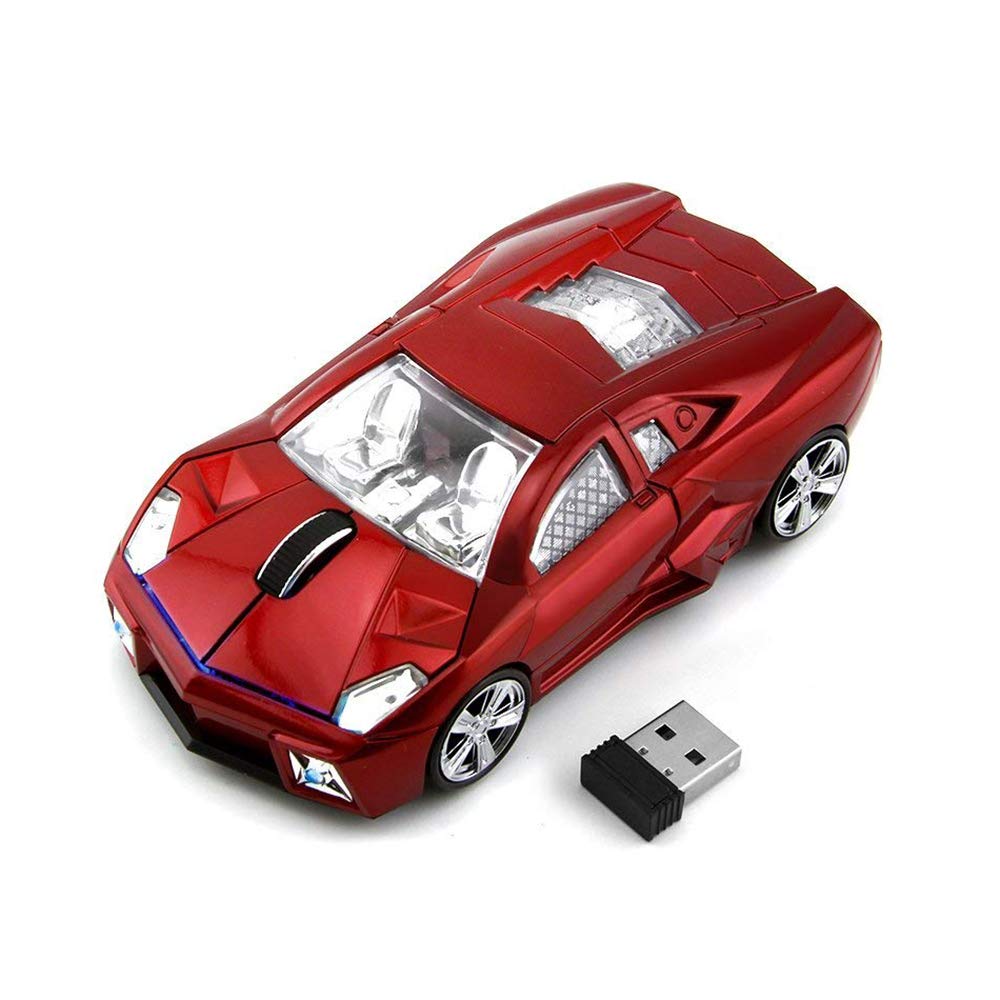 Amazon.com: FASBEL LBGN Wireless Sports Car Mouse Computer Mice Laptop ...