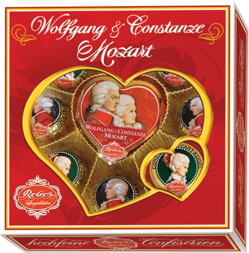 Amazon.com : Reber Wolfgang & Constanze Mozart Heart Box : Gourmet ...