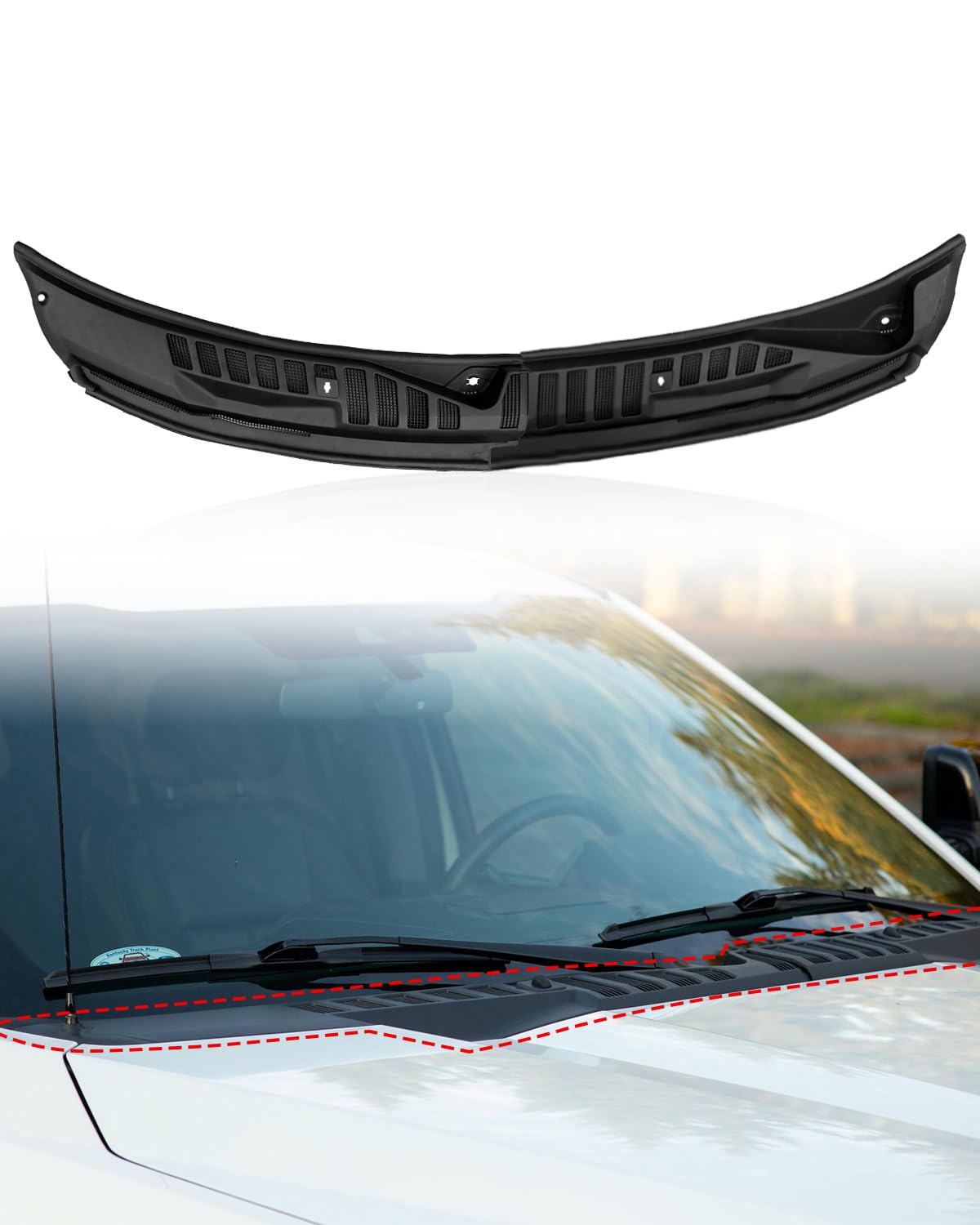 Amazon.com: JUFWKO Pair Windshield Wiper Cowl Cover Panel Compatible ...