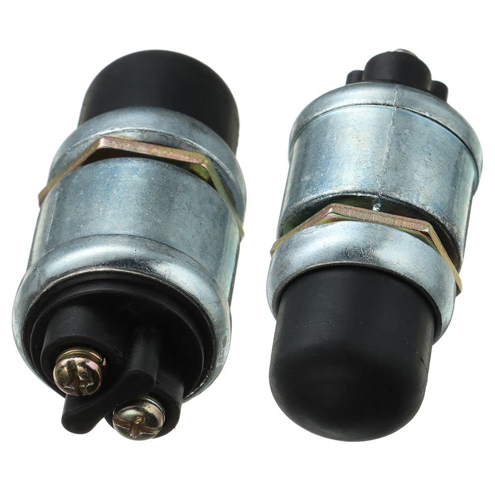 Amazon.com: 2PCS Heavy Duty Momentary Switch 50A 12/24V Waterproof ...