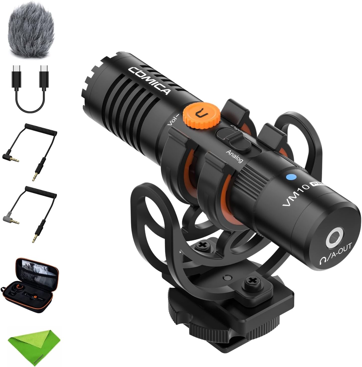 Amazon.com : Comica VM10 PRO Shotgun Microphone,USB C Mic for Camera ...