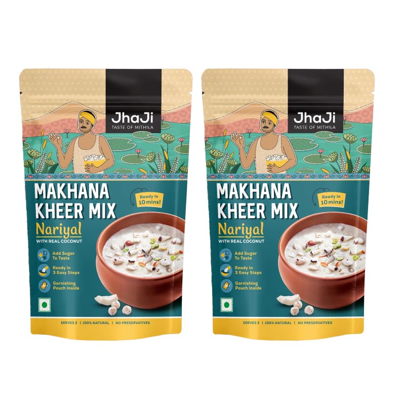 JhaJi Store's Homemade Makhana Kheer Instant Mix – Coconut Kheer Mix ...