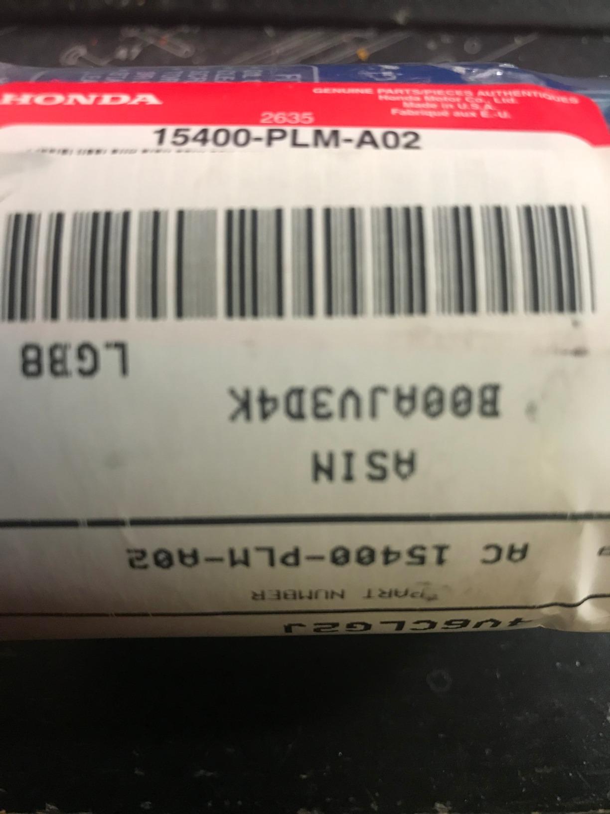 Amazon.com: Genuine Honda 15400-P0H-305 Oil (Filtech) Filter : Automotive