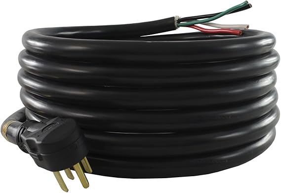 Amazon.com: Conntek 14302 RV/Generator Power Cord 30-Foot 50 Amp Male ...