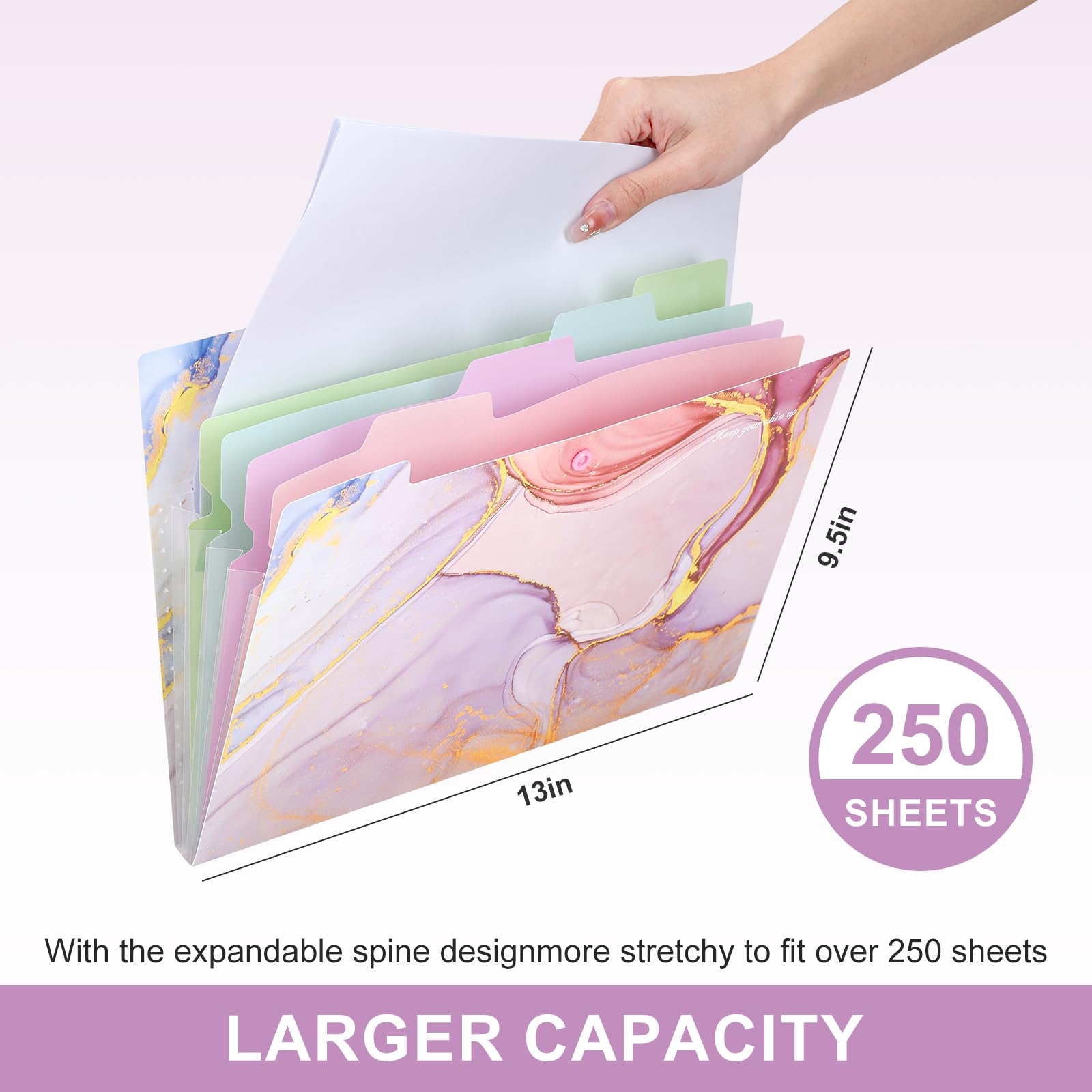 Snapklik.com : Ddaowanx Expanding File Folder, Letter A4 Size Accordion ...