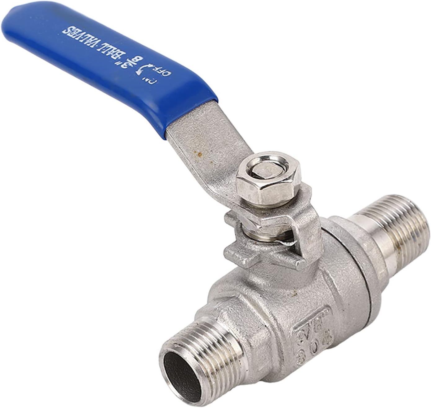 Amazon.com: 3/8 Inch NPT Ball Valve DN10 Stainless Steel Full Port Ball Valve for Mechanical ...