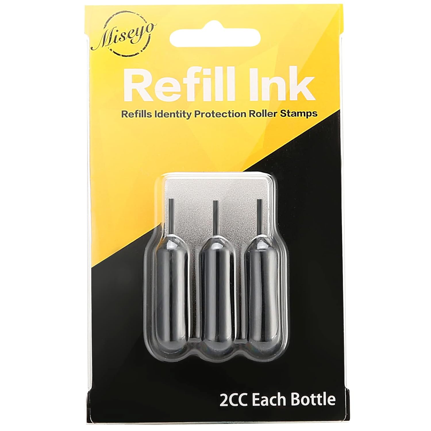 Miseyo Roller Stamp Refill Ink - 3 Pack - Black Ink : Amazon.in: Office ...