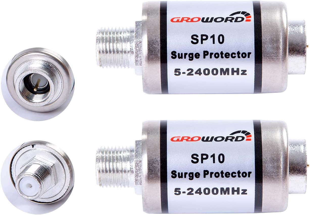 Amazon.com: VCE Coaxial Surge Lightning Protector for Coaxial TV ...