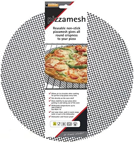Pizzamesh 12.5 Inch Round, Non-Stick Reusable Pizza Baking/Crisping ...