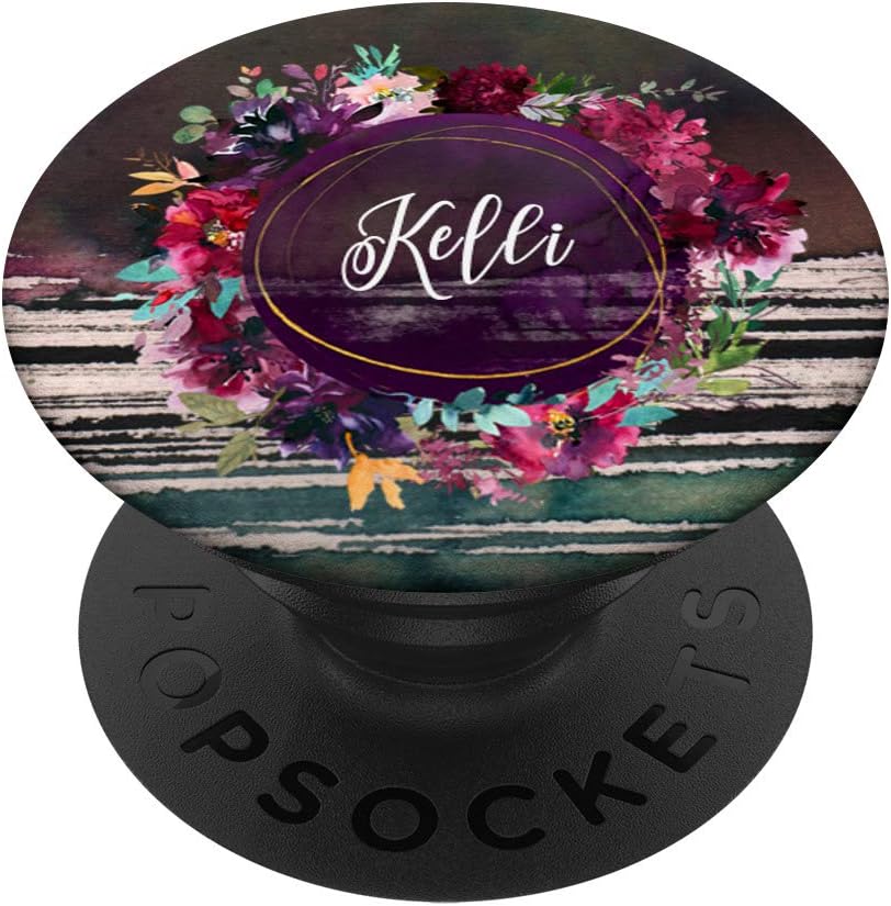 Amazon.com: Kelli Name Monogram Floral Art Boho Women Girls Gift : Cell ...