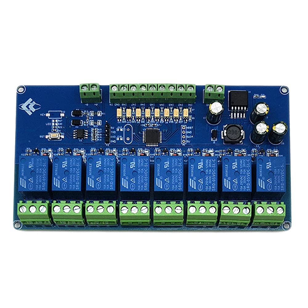 Buy 8CH Modbus Relay Module 8Bit Modbus-RTU Switch Signal Input Output RS485 TTL Controller ...