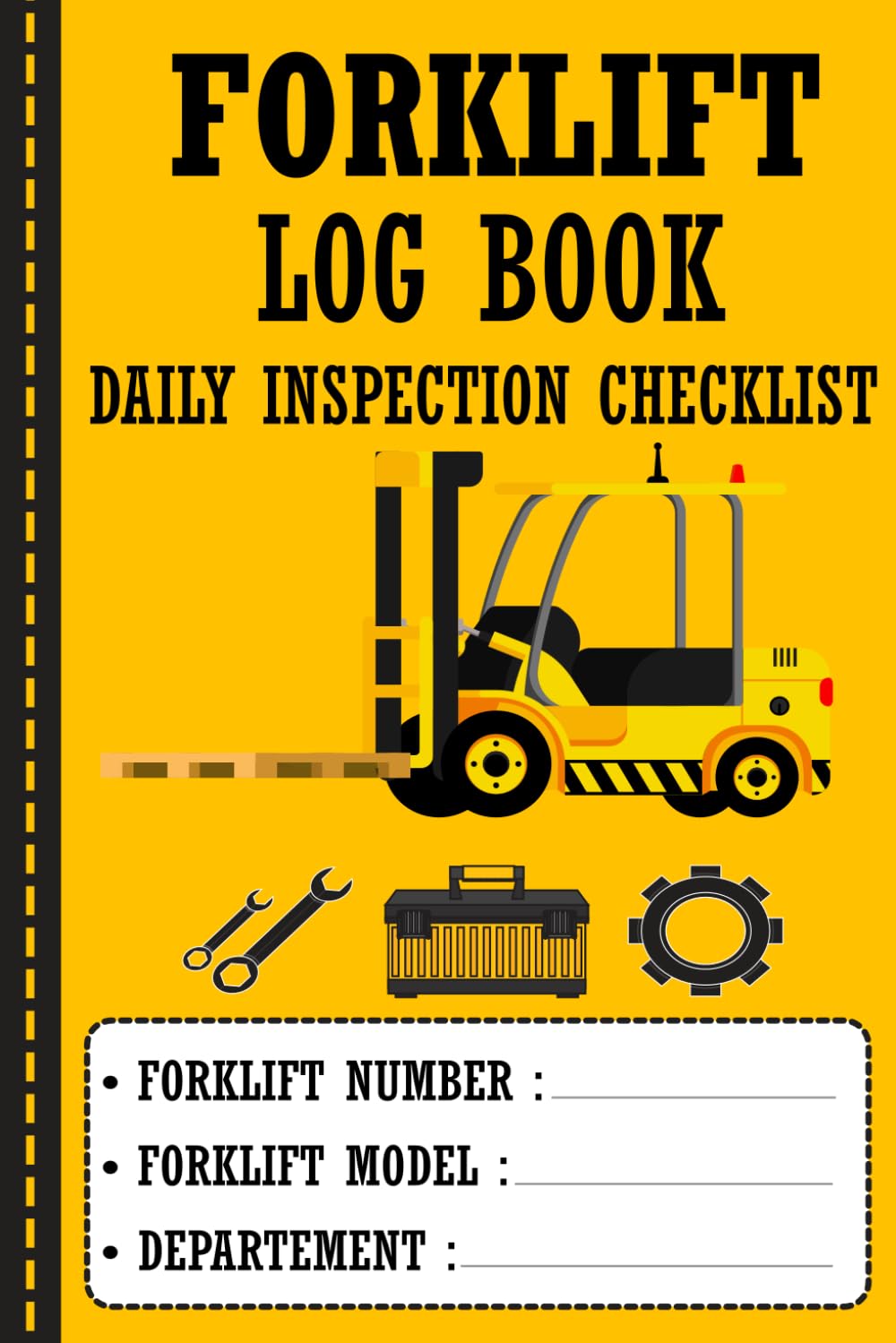 forklift log book with daily inspection checklist, forklift maintenance ...