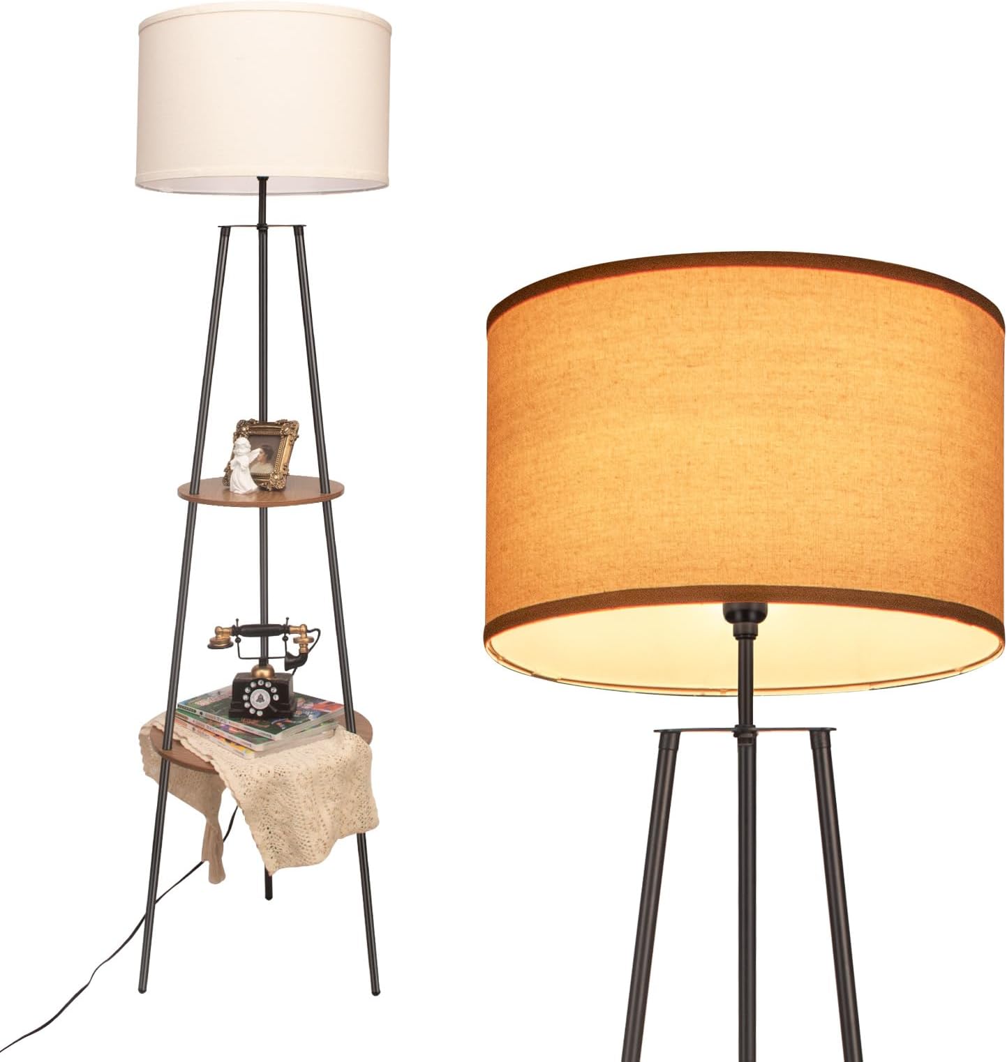 Floor Lamp with Shelves - Room Light by Hono Ding - Corner Storage ...