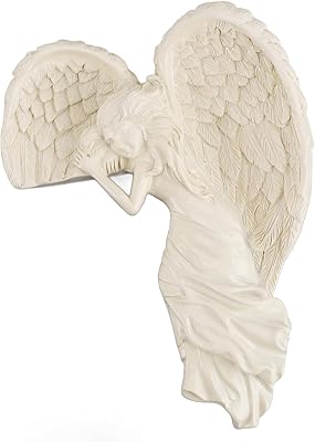 Amazon.com: Angel Door Frame Decor Statue Angel Wings Sculpture Angel ...